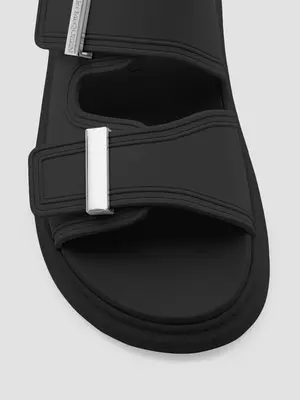 Alexander McQueen Rubber Double-strap Slides