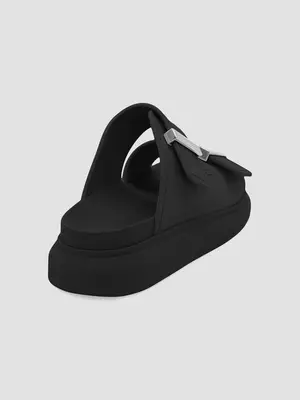 Alexander McQueen Rubber Double-strap Slides