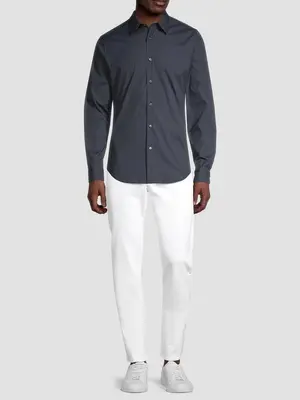 Theory Sylvain Good Cotton Shirt - Eclipse