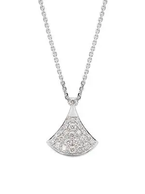 BVLGARI Divas' Dream 18k & Diamond Pavé Pendant Necklace - White Gold