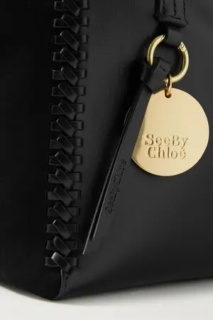 See By Chloé Tilda Small Whipstitched Leather And Suede Tote