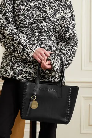 See By Chloé Tilda Small Whipstitched Leather And Suede Tote