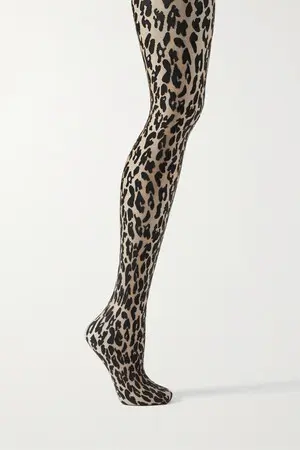 Wolford Josey 20 Denier Leopard-print Tights - Animal Print