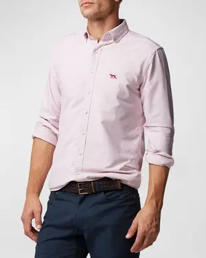 Rodd & Gunn Men & Apos;s Oxford Stripe Sport Shirt Port