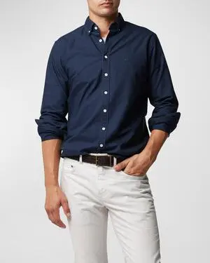 Rodd & Gunn Men & Apos;s Pointer Oxford Sport Shirt Navy
