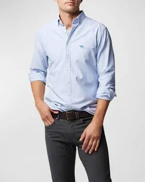 Rodd & Gunn Men & Apos;s Pointer Oxford Sport Shirt Sky