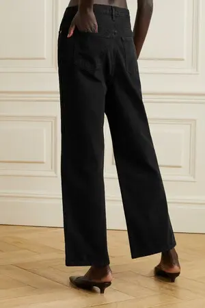 Khaite Jordan High-rise Wide-leg Jeans