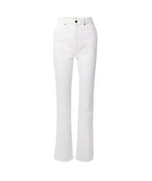 Khaite Danielle High-rise Straight-leg Jeans - White