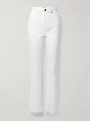 Khaite Danielle High-rise Straight-leg Jeans - White