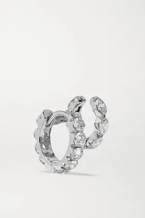 MARIA TASH Eternity Diamond Hoop Earring