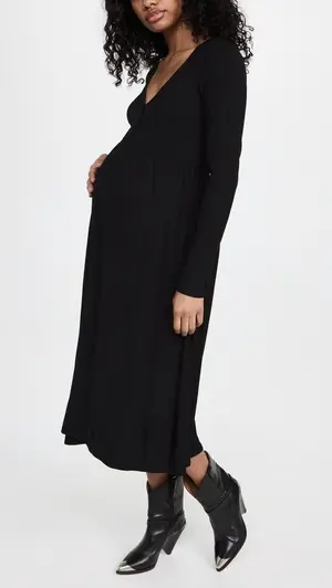 Hatch The Softest Rib Nursing Dress