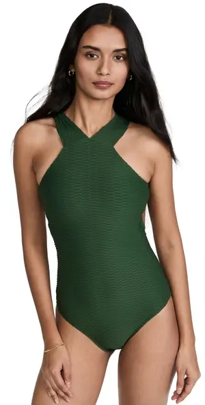 Shoshanna High Neck One Piece