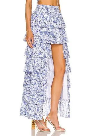 Caroline Constas Calista Skirt In Blue