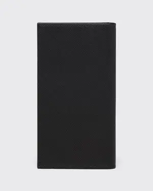 Prada Saffiano Leather Passport Cover - F0002 Nero