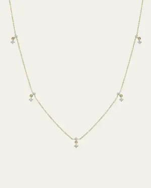 Lizzie Mandler Eclat Diamond Station Necklace - Gold