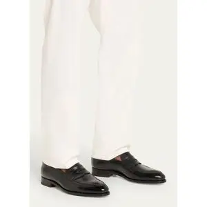 Bontoni Principe Leather Penny Loafers - Black