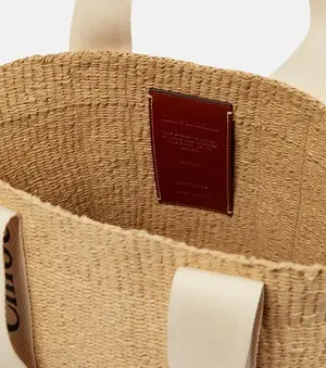 Chloé X Mifuko Woody Large Raffia Tote - Neutrals