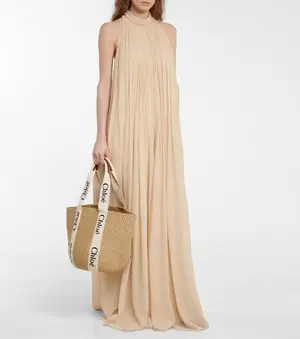 Chloé X Mifuko Woody Large Raffia Tote - Neutrals