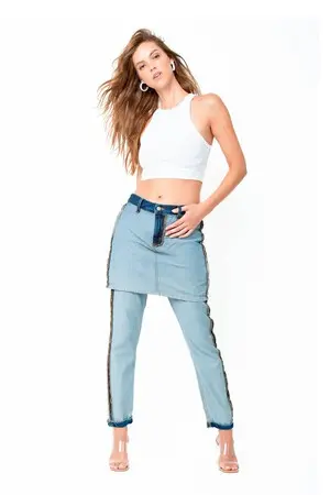 SIWY Nia Reversed Skinny Skirt Pant