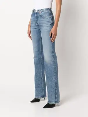 RE/DONE 70s Bootcut Whiskered Jeans