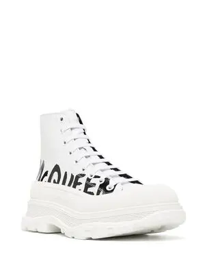Alexander McQueen Tread Slick Sneakers - White