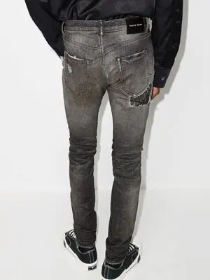 PURPLE BRAND Distressed-finish Skinny-jeans