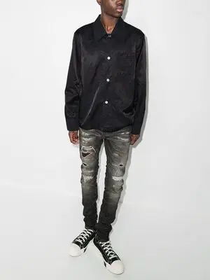 PURPLE BRAND Distressed-finish Skinny-jeans