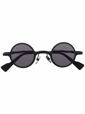 KUBORAUM Knarled-arm Round Frame Sunglasses
