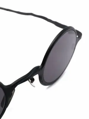 KUBORAUM Knarled-arm Round Frame Sunglasses