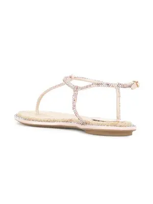 Rene Caovilla Embellished Flat Sandals
