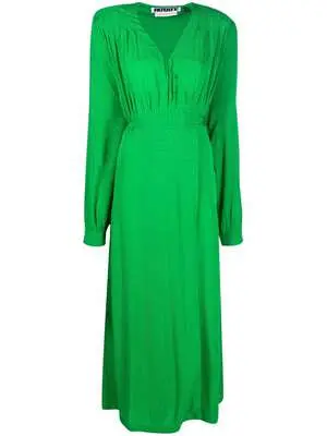 Remain Birger Christensen Jacquard Polka-dot Wrap Dress