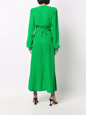 Remain Birger Christensen Jacquard Polka-dot Wrap Dress