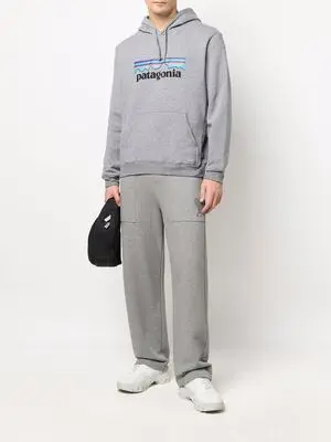 Patagonia Recycled Logo-print Hoodie - Grey
