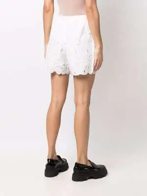 Red Valentino Butterfly Cut-out Taffeta Shorts