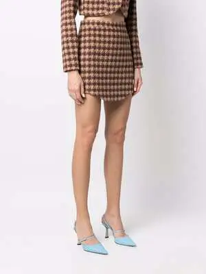 KALMANOVICH Houndstooth Mini Skirt
