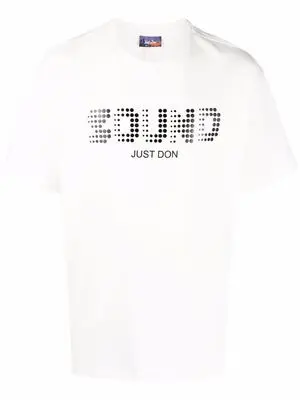 JUST DON Sound-print Short-sleeve T-shirt - White