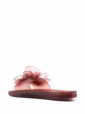 Y/project X Melissa Floral Appliqué Slides - Red