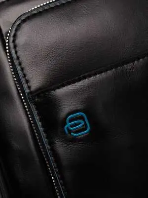 PIQUADRO Contrast-stitching Leather Work Bag