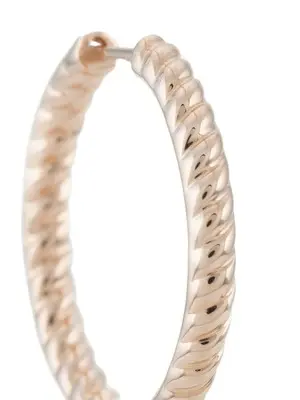 ANITA KO 18kt Rose Zoe Braided Hoop Earrings - Gold