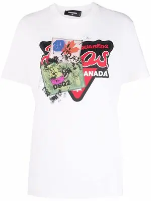 Dsquared2 Graphic Print Crew-neck T-shirt