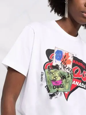 Dsquared2 Graphic Print Crew-neck T-shirt