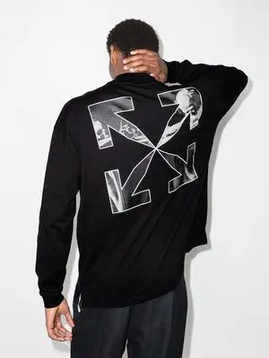 Off-White Caravaggio Arrow Long-sleeve T-shirt - Black