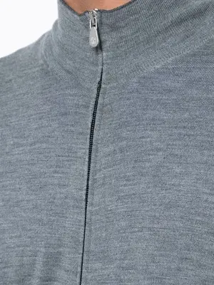 Brunello Cucinelli Zipped Cardigan - Grey
