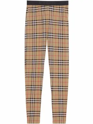 Burberry Vintage Check Leggings - Brown