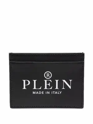 Philipp Plein Logo-print Leather Cardholder - Black
