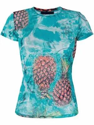 Philipp Plein Graphic-print T-shirt - Blue