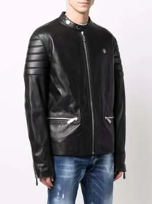 Philipp Plein Moto Jacket - Black