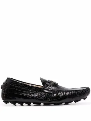Philipp Plein Lug-sole Leather Moccasin