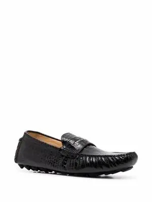Philipp Plein Lug-sole Leather Moccasin