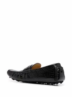 Philipp Plein Lug-sole Leather Moccasin